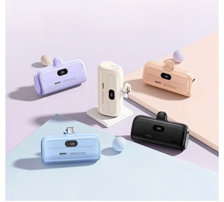 REMAX capsule series 2A TYPE-C emergency direct charging mobile power ...