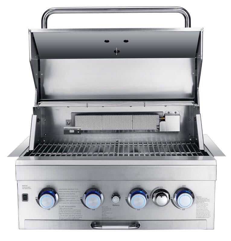 Outdoor carbon dual-purpose embedded barbecue grill – unifo